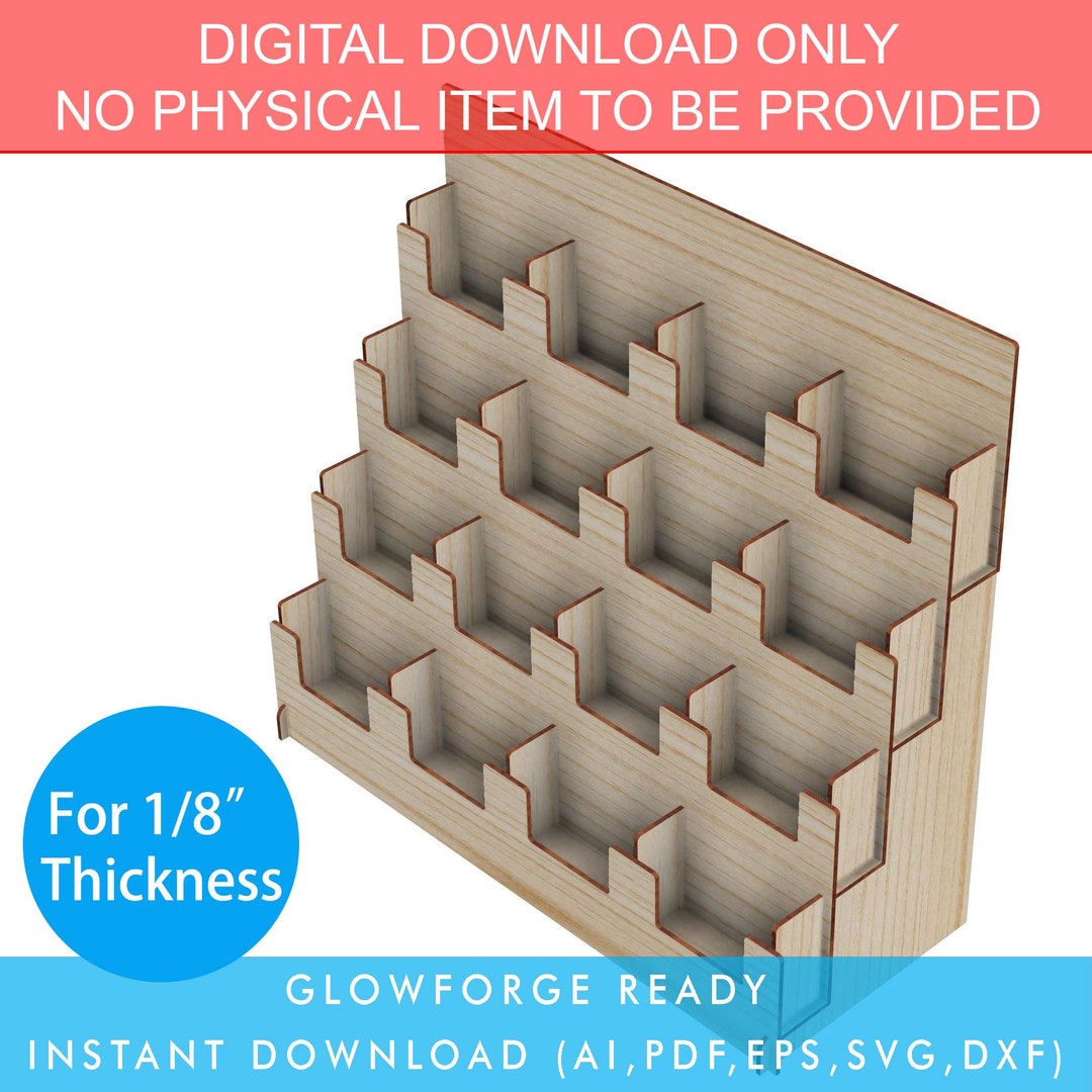 4"x4"x1.5" Pocket Size With 16 Pockets Coaster / Sticker Display Stand ...