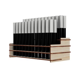 Laser Cut Files for Pen Display Stand, Marker Display Holder, Lip Stick ...