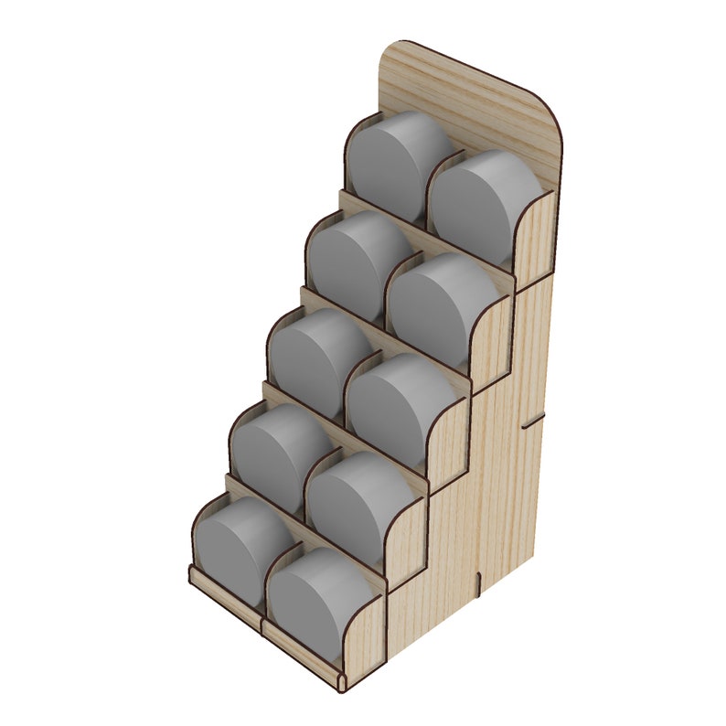 3.5 Inch Coaster Display Stand With 10 Pockets Countertop | Etsy UK