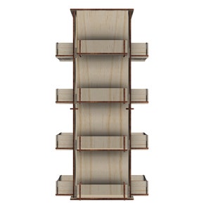 Laser Cut Files for 4" Coaster or Sticker Rotatable Display Stand, 4 ...