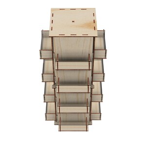 Laser Cut Files for 4" Coaster or Sticker Rotatable Display Stand, 4 ...