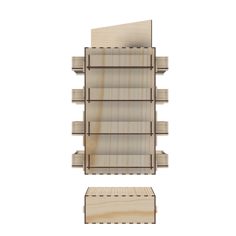 16 Pockets Rotating Retail Display Rack Stand for Stickers / - Etsy