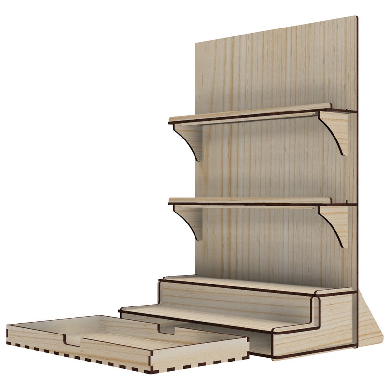 450x600mm 2 Tiers Shelf Product Display Stand With 2 Steps / - Etsy