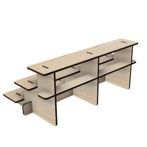 Custom Order Your Own Size, 3 Layers Retail Table Display Straight ...