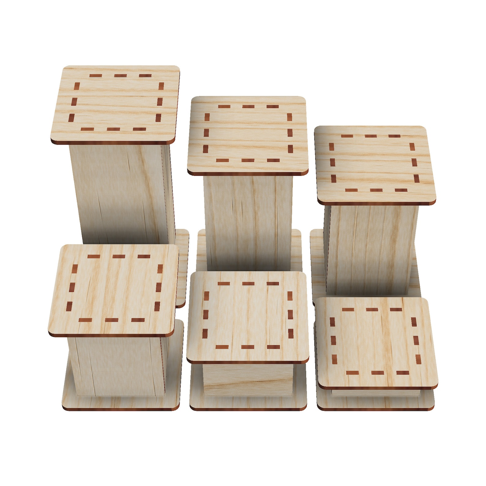 Square Countertop Riser Display Pedestal Display Pillars - Etsy