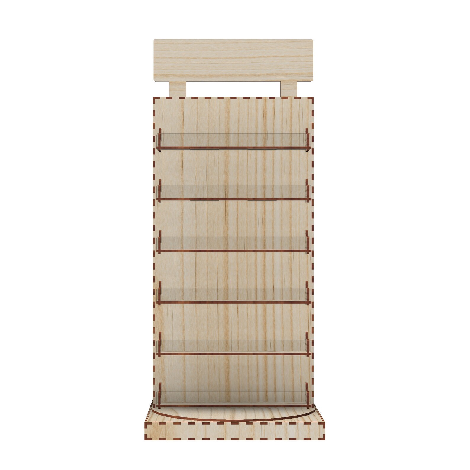 6 Rows X 2 Sides Rotating Retail Display Rack Stand for - Etsy