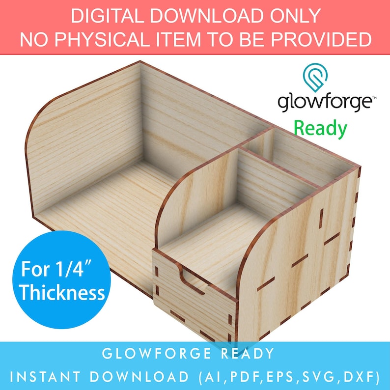 Downloadable File for Laser Cutting Desktop Stationary Accessories ...