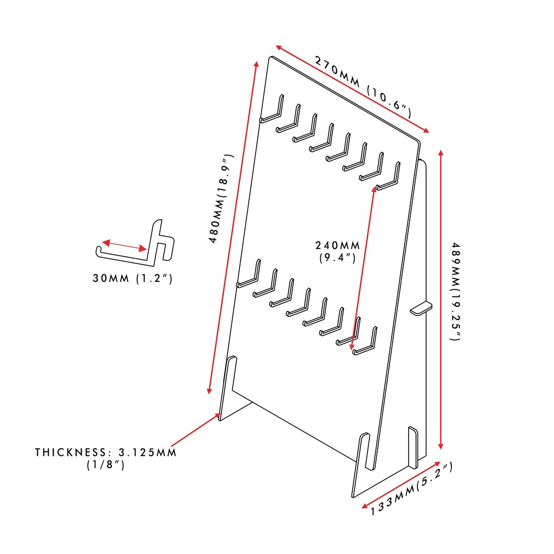 2 Layers Necklace / Bracelet / Keychain / Watch Display Stand | Etsy