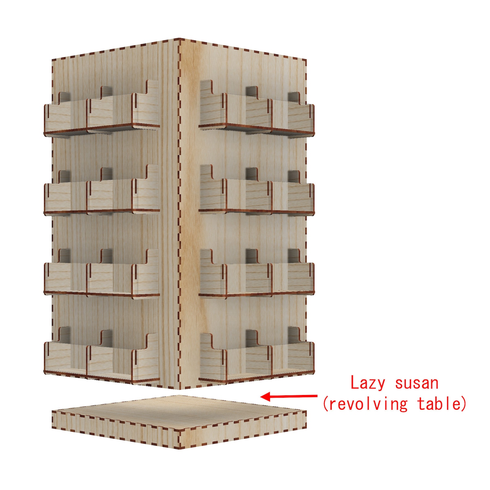 32 Pockets Rotating Retail Display Rack Stand for Stickers / - Etsy