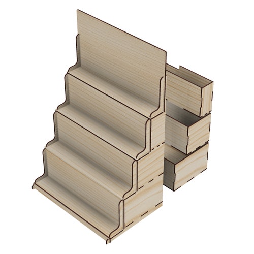 Custom Order 4 Layers Product Display Stand With Drawer in - Etsy