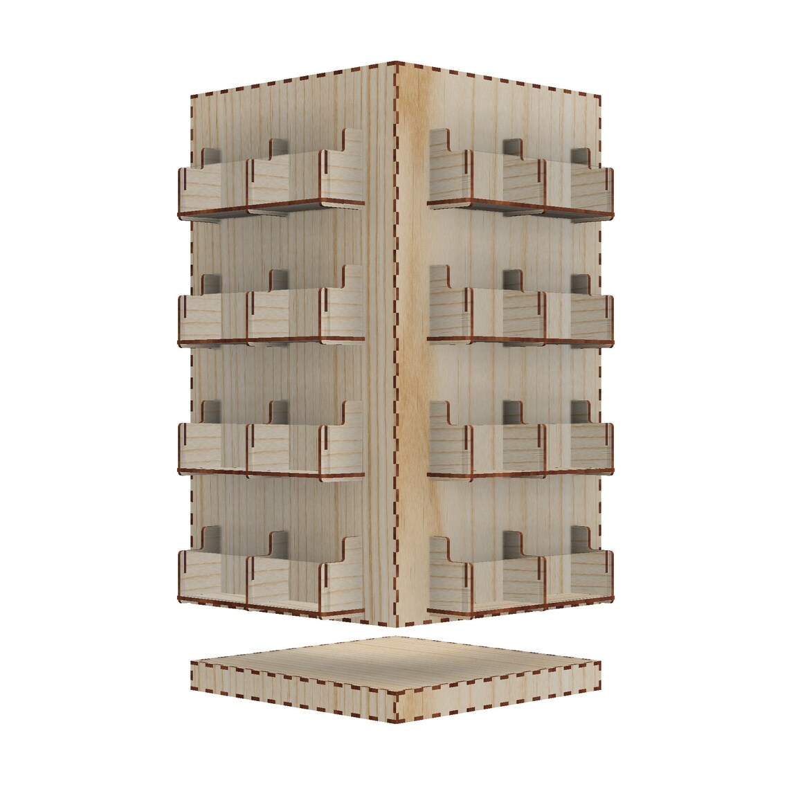 32 Pockets Rotating Retail Display Rack Stand for Stickers / - Etsy