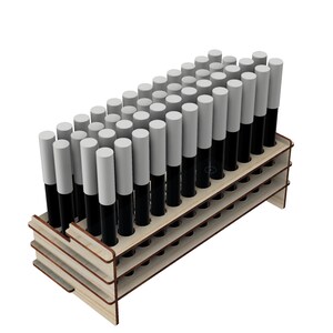 Laser Cut Files for Pen Display Stand, Marker Display Holder, Lip Stick ...