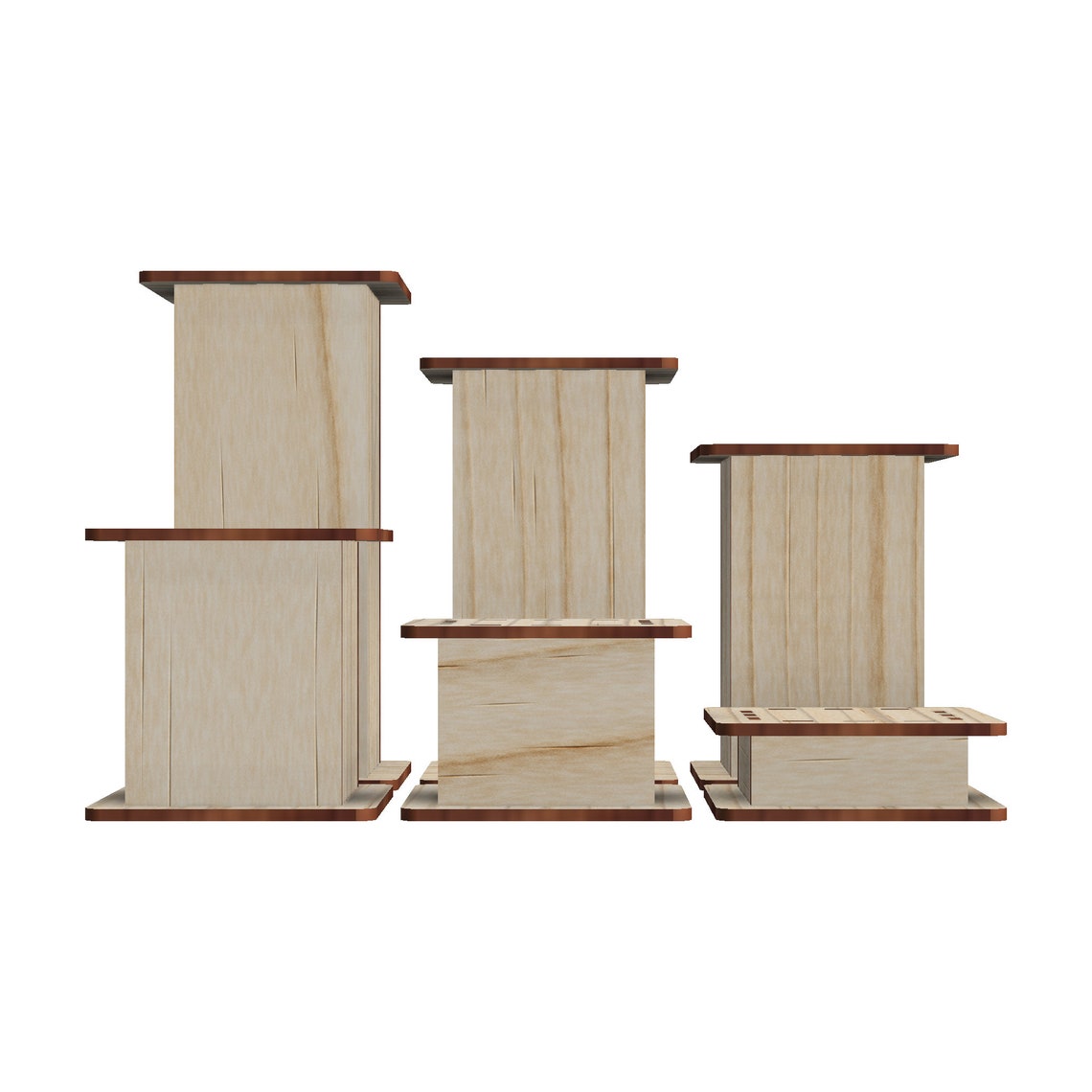 Square Countertop Riser Display Pedestal Display Pillars - Etsy