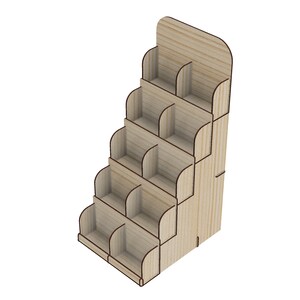 4 Inch Coaster Display Stand With 10 Pockets Countertop Retail Storage ...