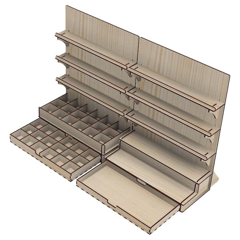 450x600mm 2 Tiers Shelf Product Display Stand With 2 Steps / - Etsy