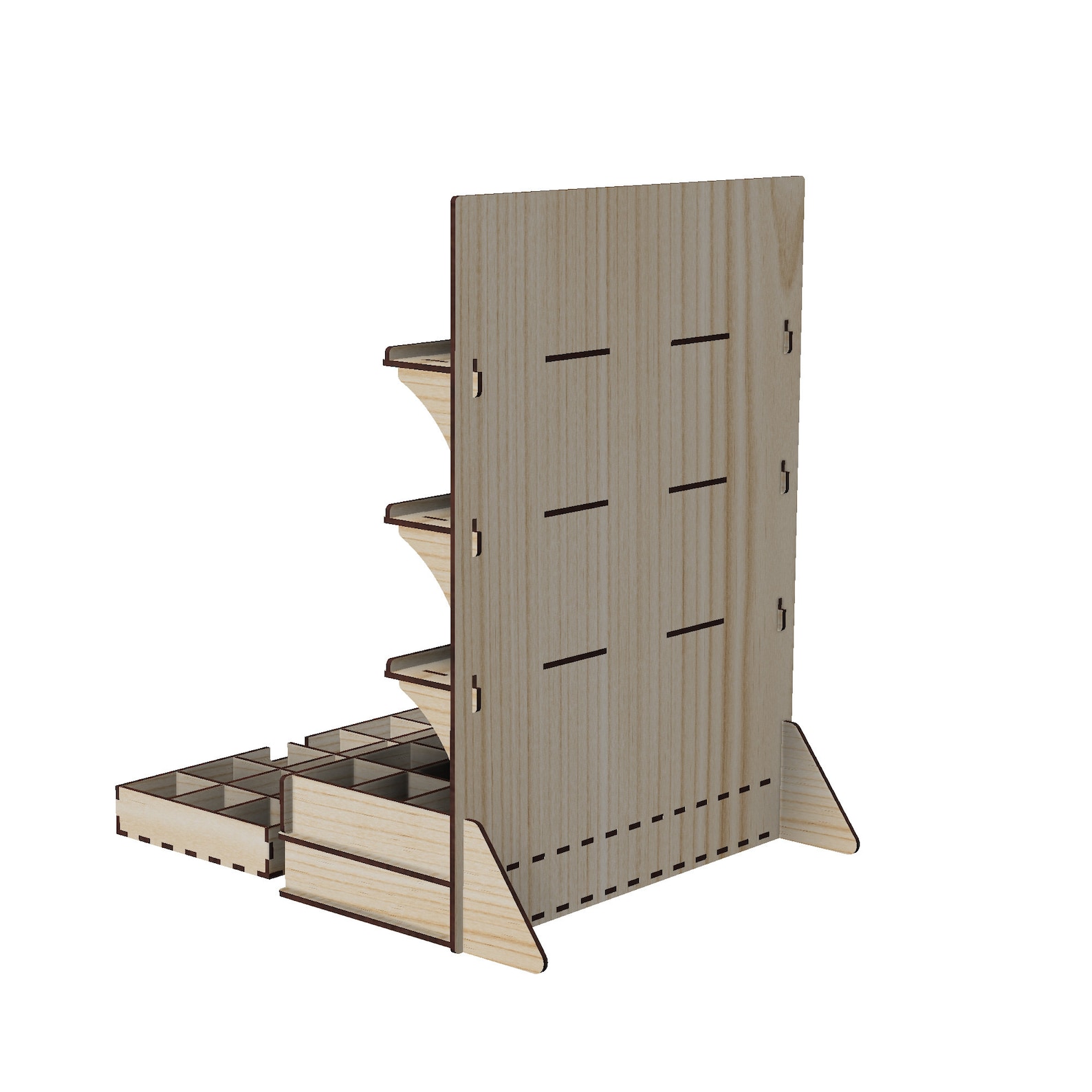 450x600mm 3 Tiers Shelf Product Display Stand With 2 Steps | Etsy