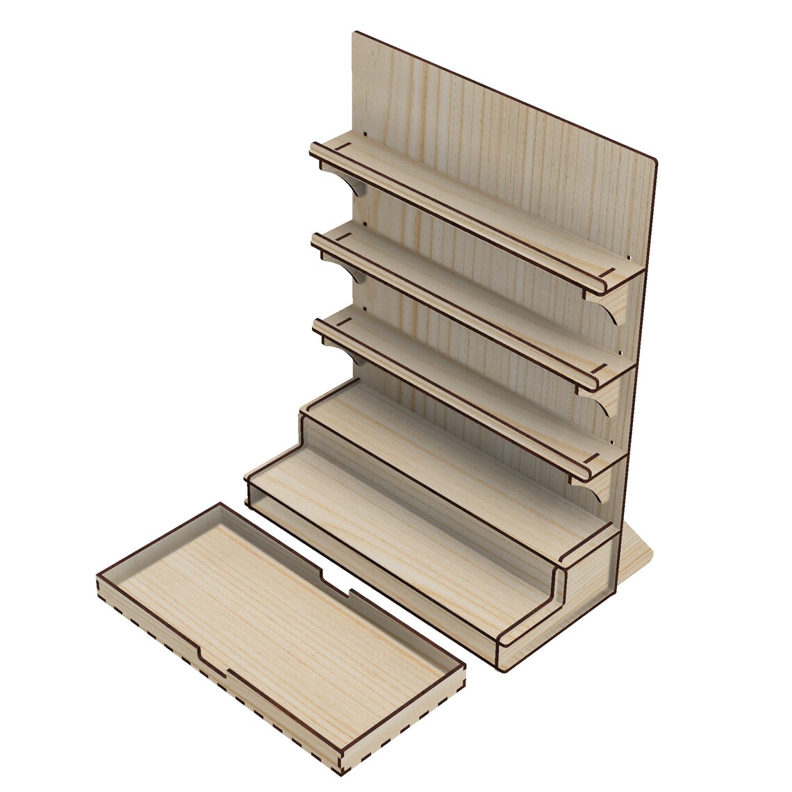 450x600mm 3 Tiers Shelf Product Display Stand With 2 Steps / - Etsy