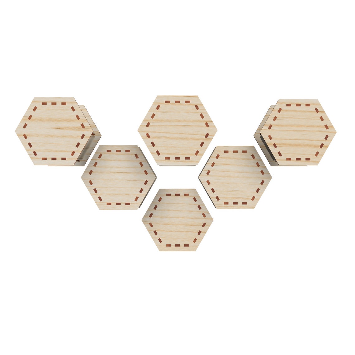 Hexagonal Countertop Riser Display Pedestal Display Column - Etsy