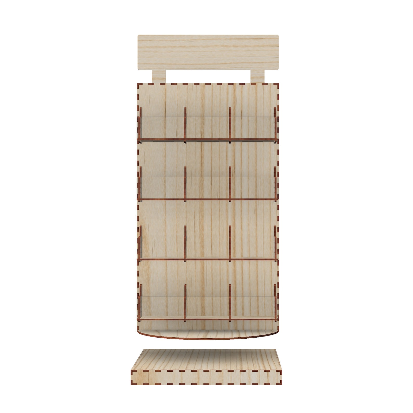 24 Pockets 2 Sides Rotating Retail Display Rack Stand for - Etsy