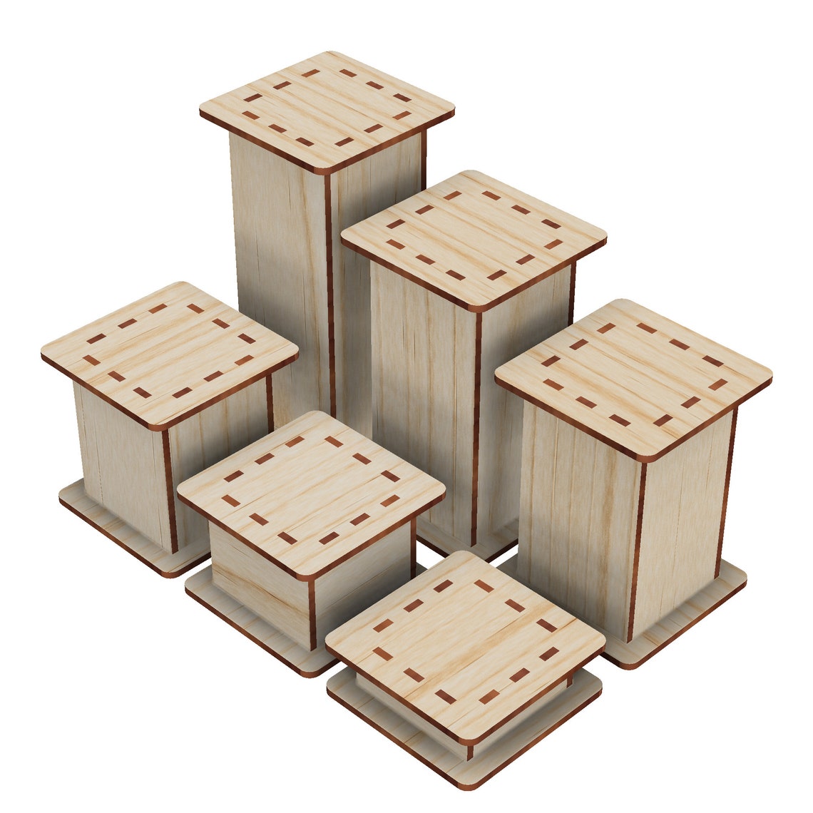 Square Countertop Riser Display Pedestal Display Pillars - Etsy