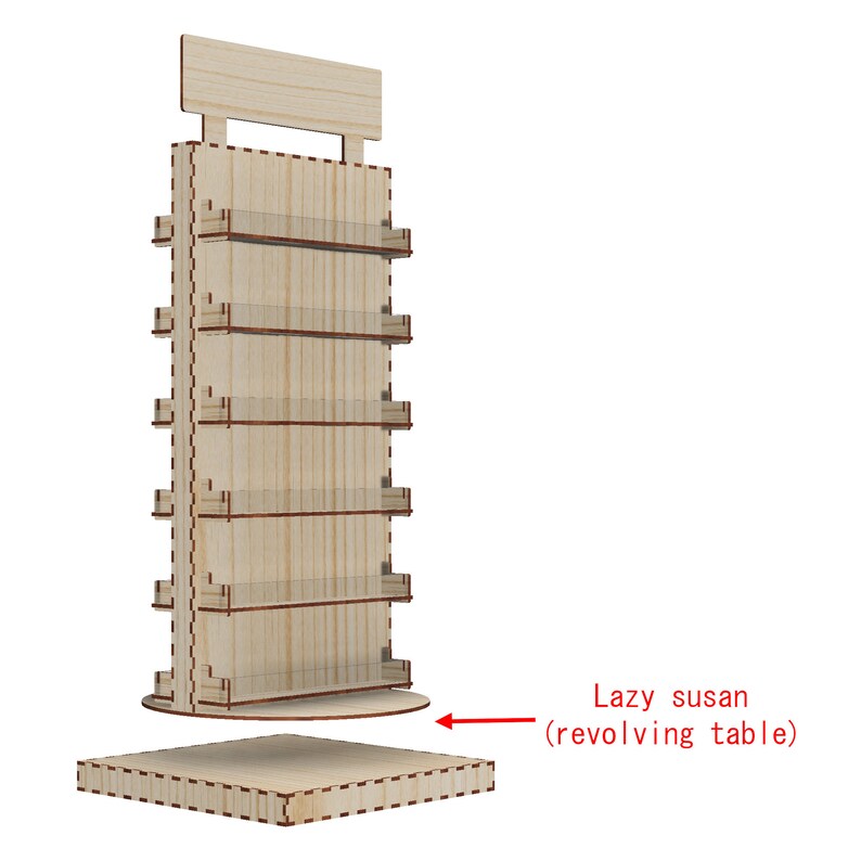 6 Rows X 2 Sides Rotating Retail Display Rack Stand for - Etsy