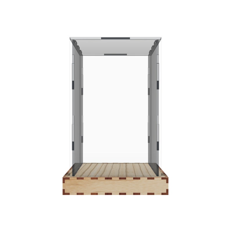 Laser Cut Files for Counter Top Display Box, 10"x6"x9", Glowforge Svg ...