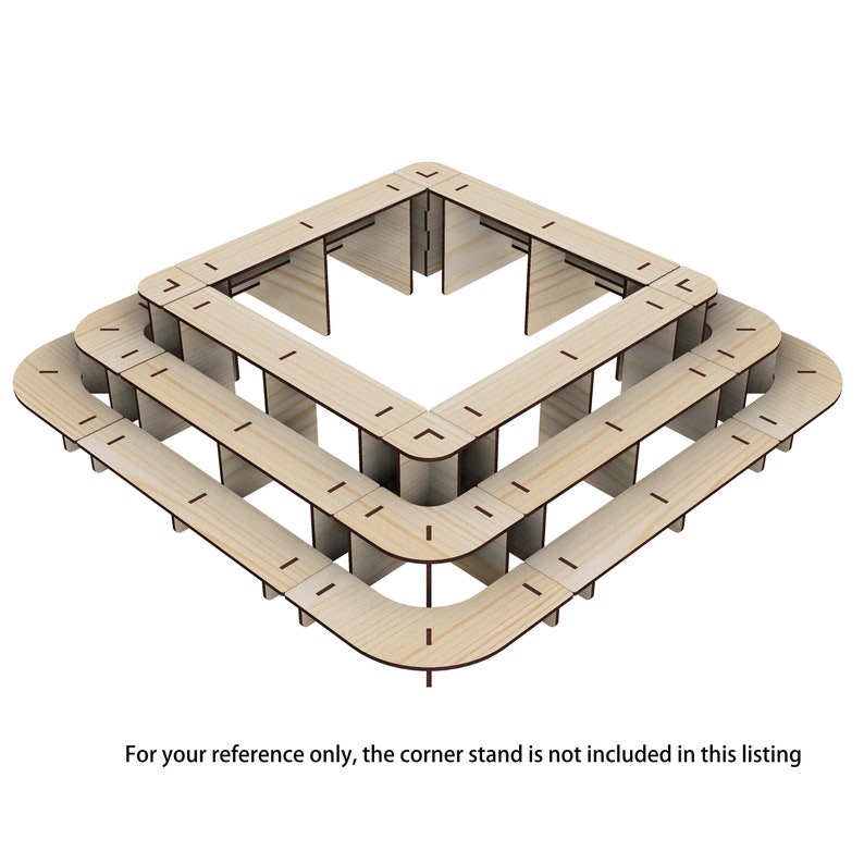 3 Layers Retail Table Display Straight Stand With Shelves for - Etsy