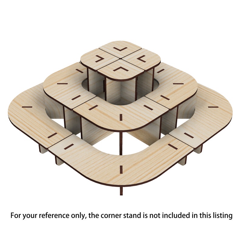 3 Layers Retail Table Display Straight Stand With Shelves for - Etsy