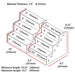 3 Tier Expandable Retail Table Display Straight Stand With Shelves ...