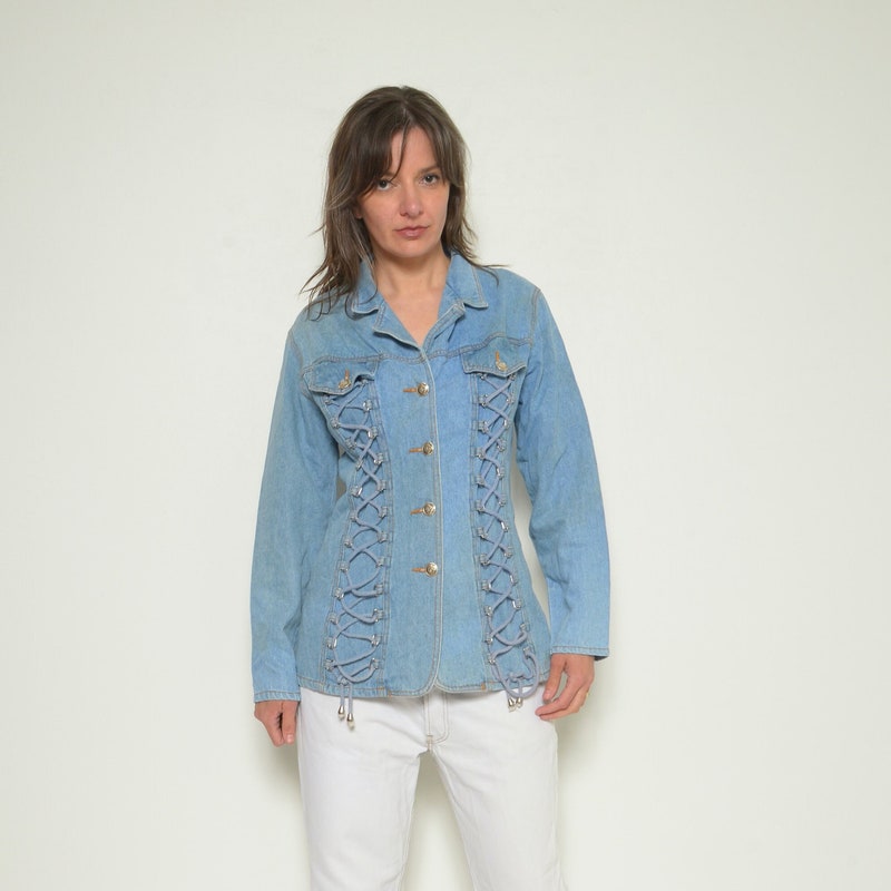 Denim Lace Jacket - Etsy