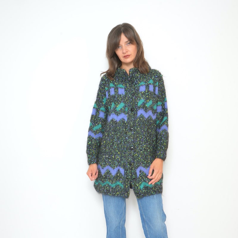 Colorful Cardigan - Etsy