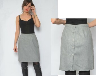 Back Button Skirt - Etsy