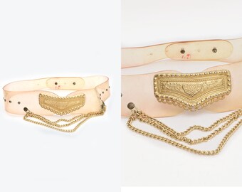 Wide Gold Belt - Etsy