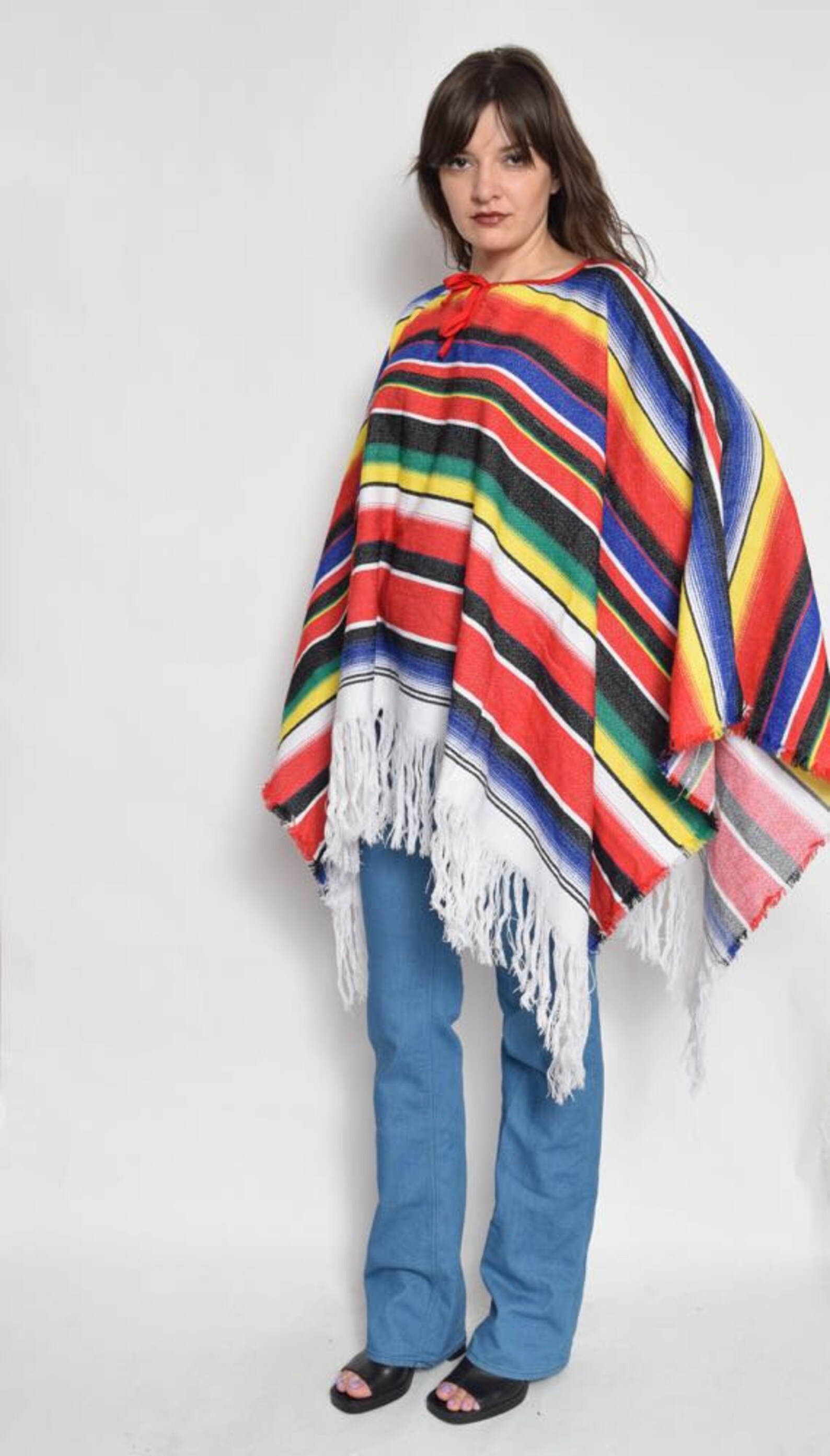 Vintage Mexican Native American Cape Poncho - Etsy