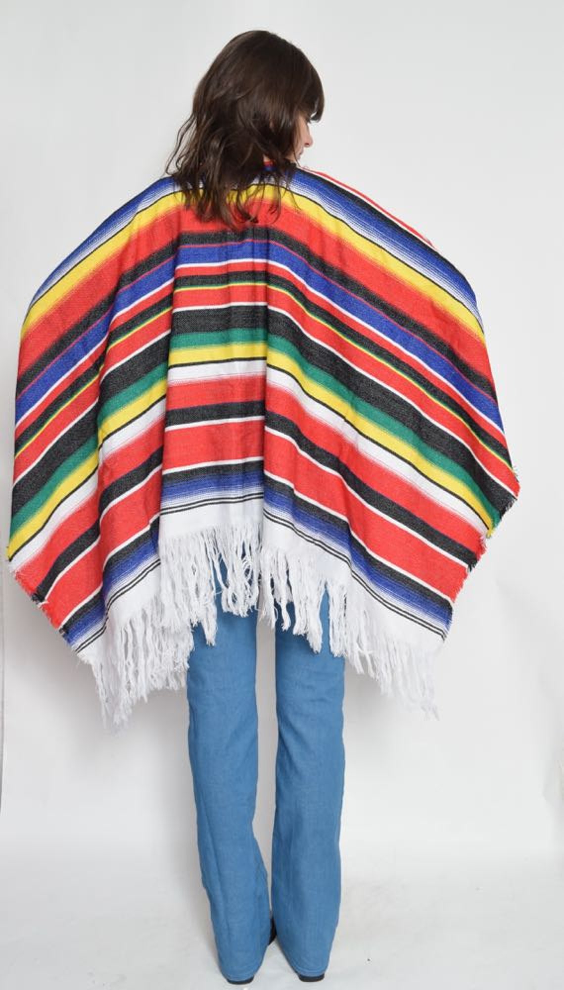 Vintage Mexican Native American Cape Poncho - Etsy