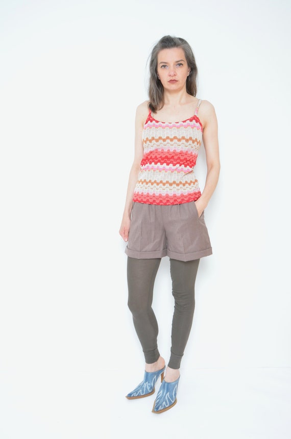 Geometric Mesh Sheer Top /vintage 90's Color Block Strappy | Etsy