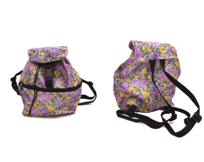 Black Small 90s Rucksack Mini Rucksack 90s Backpack Grunge Backpack ...