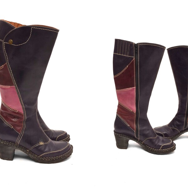 Patchwork Boots - Etsy