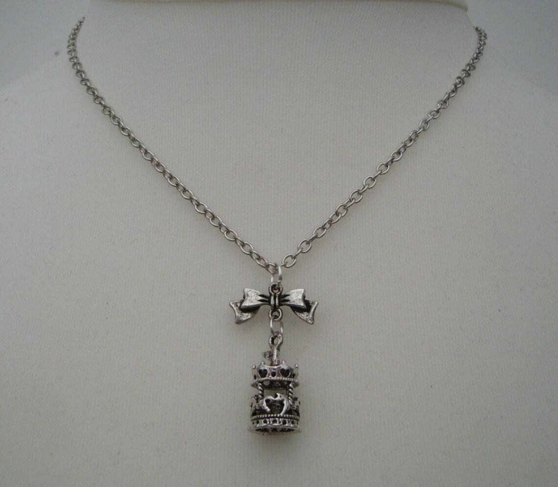 Silver Carousel Necklace Antique Silver Merry Go Round and - Etsy UK