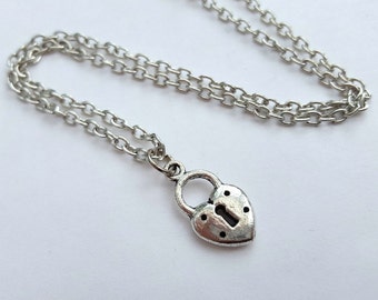 Lock necklace | Etsy