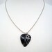 Plectrum Necklace & Star Charm on Ball Chain Black Guitar - Etsy