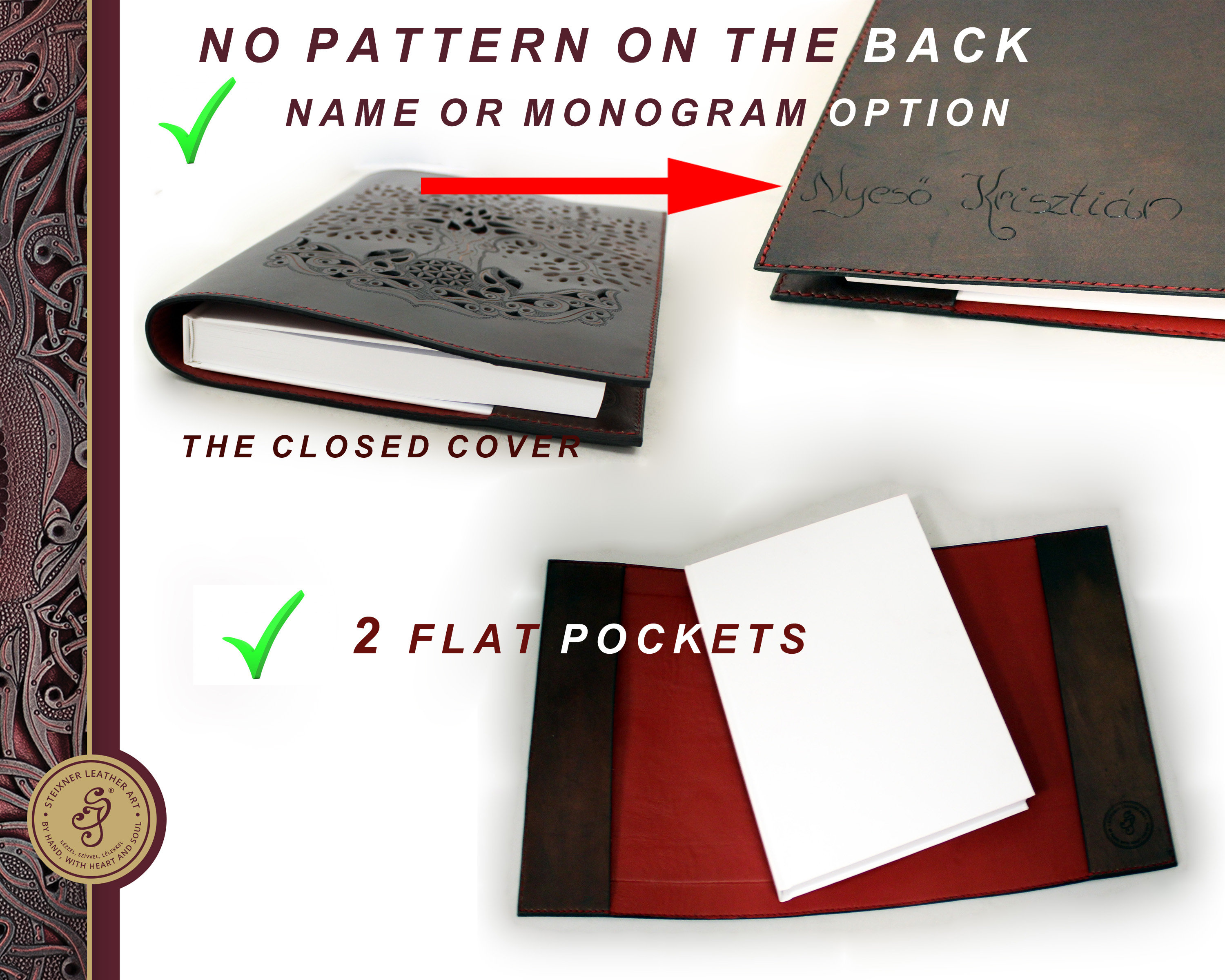 Photo Album Cover Hand Tooled Leather Custom Journal Cover - Etsy