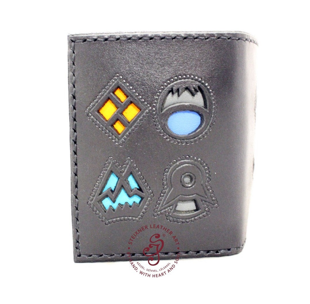 Pikachu Pokemon Hand Tooled Leather Men's Wallet, Customized Leather ...