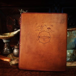 CUSTOM A4 Leather Notebook Tree of Life Notebook Celtic Leather Diary ...