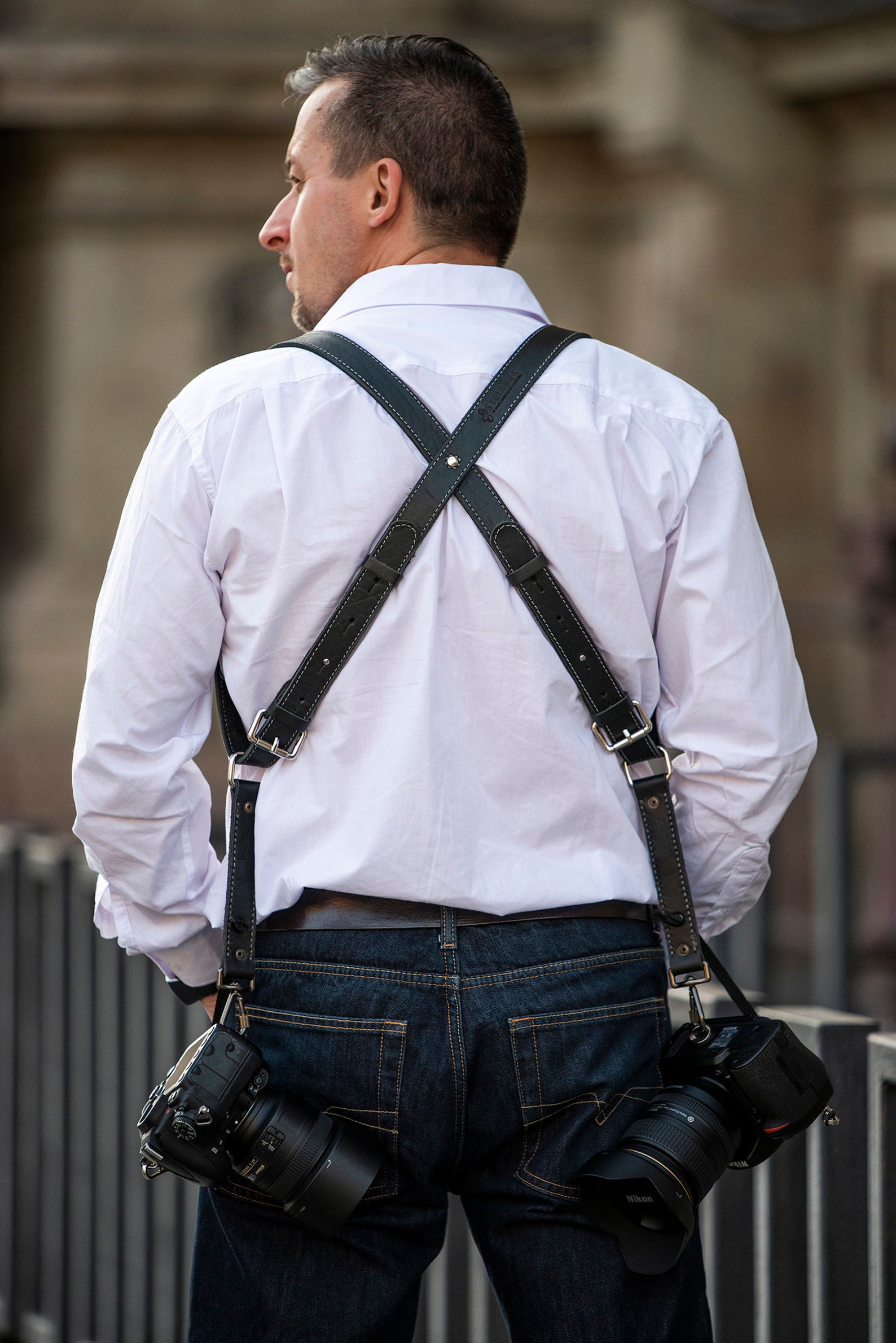 Dual Personalized Leather Camera Strap/ Gift Custom Strap for - Etsy