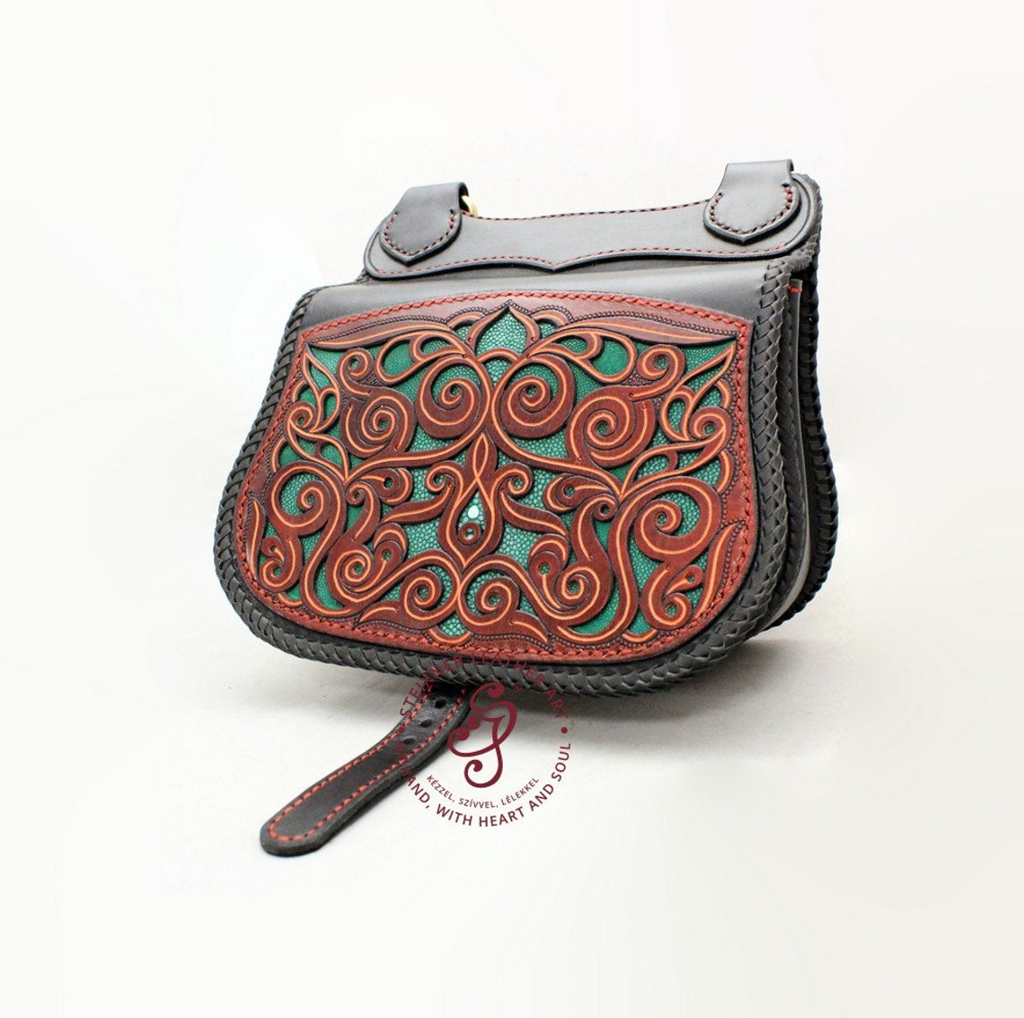 Exotic Stingray Leather Bag, Cut Out Hand Crafted Leather Bag for Women ...