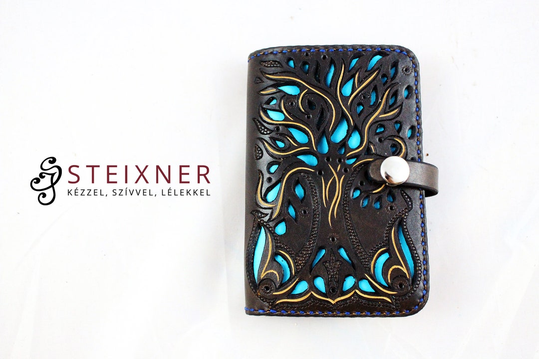 Tree of Life Wallet, Leather Wallet Woman, Fully Personalized Yggdrasil ...