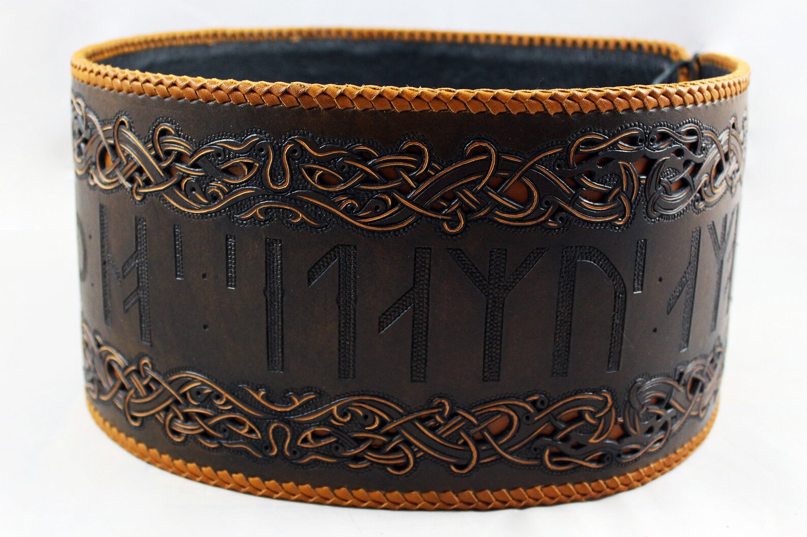 Double Buckle and Celtic Decorations Viking Belt the Witcher | Etsy