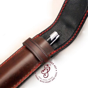 Unique Leather Pen Case With STINGRAY Leather, Leather Pen Holder ...