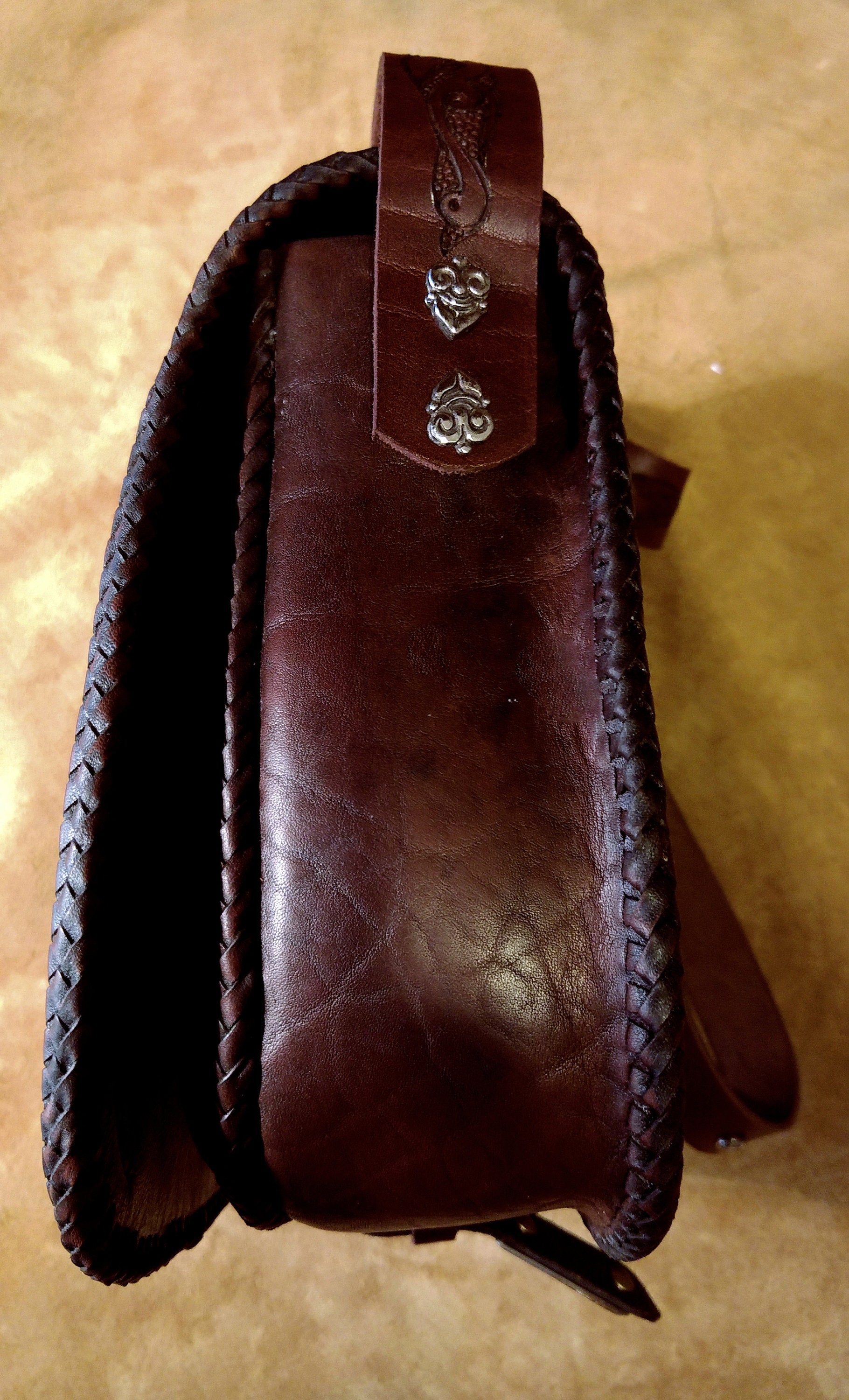 Leather Wallet and Bag Set, Tree of Life Bag, Hand Tooled Leather ...